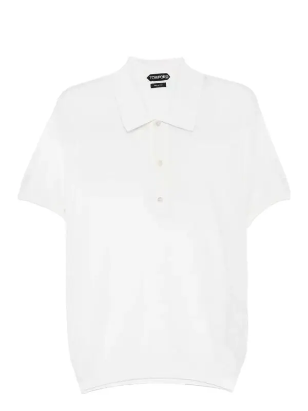 TOM FORD Knit Polo Shirt - White