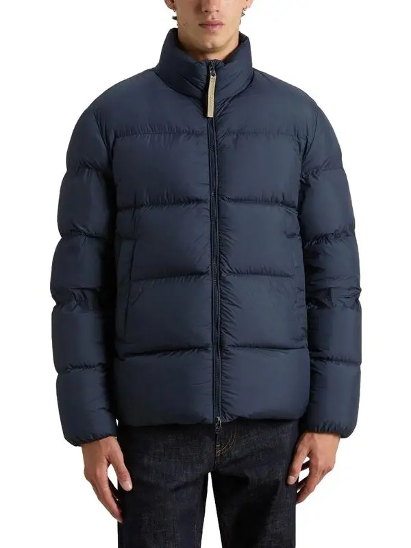 Woolrich Quilted Down Coat - Blue