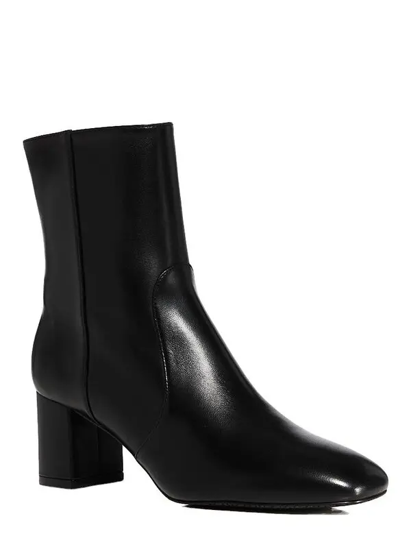 STUART WEITZMAN Miranda Zip Bootie 60 - Black Leather