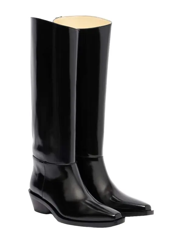 Proenza Schouler Bronco Leather Knee-high Boots - Black