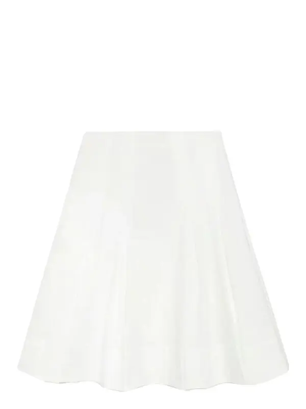 Simkhai Samantha Pleated Midi Skirt - White