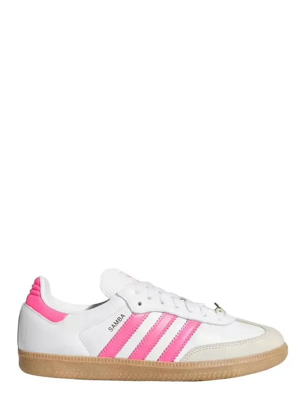 Adidas Samba Three-stripe Sneakers - White