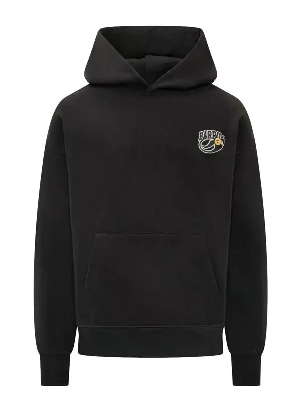 BARROW Printed Hoodie - Black