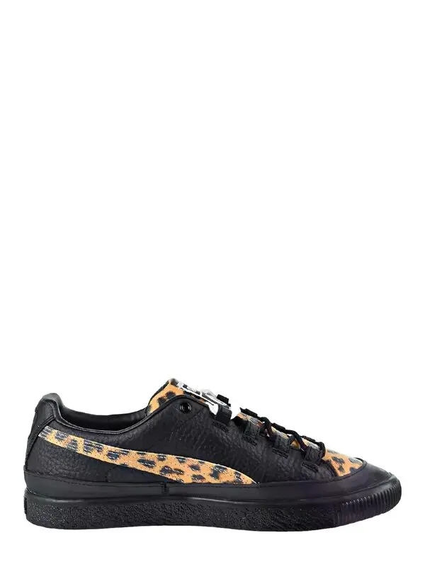 PUMA Clyde Rt Volcom Leopard Print Sneakers - Black