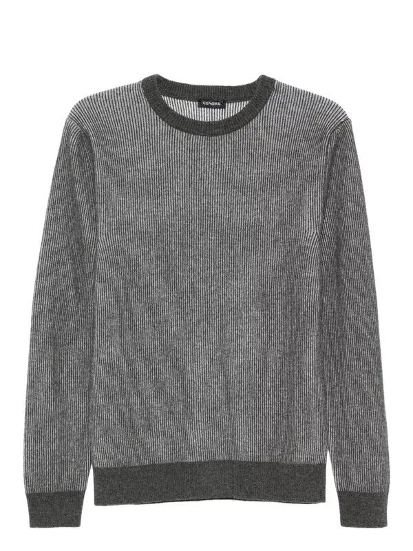 CENERE GB Ribbed Wool-cashmere Sweater - Grey