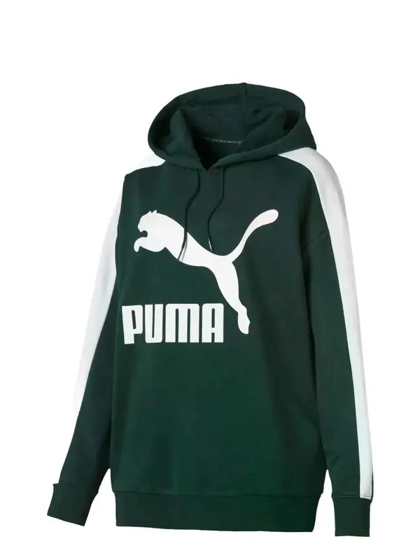 PUMA Logo-print Hoodie - Green