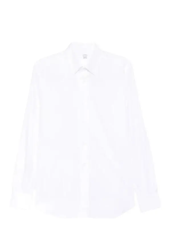 MAZZARELLI Long-sleeve Cotton Shirt - White