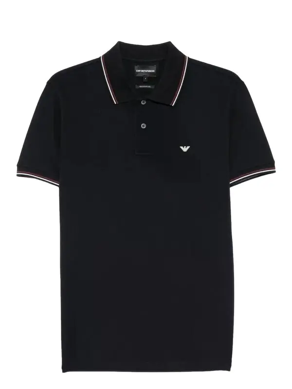 Emporio Armani Tipped-collar Polo Shirt - Blue