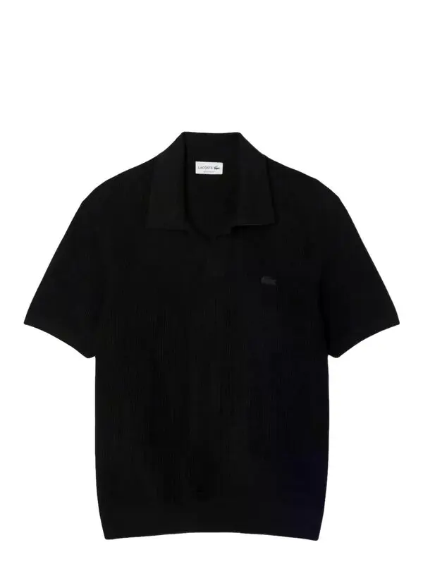 Lacoste Short-sleeve Polo Sweater - Black