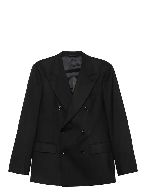 Giorgio Armani Double-breasted Blazer - Black