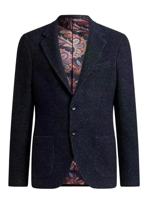Etro Single-breasted Blazer - Black