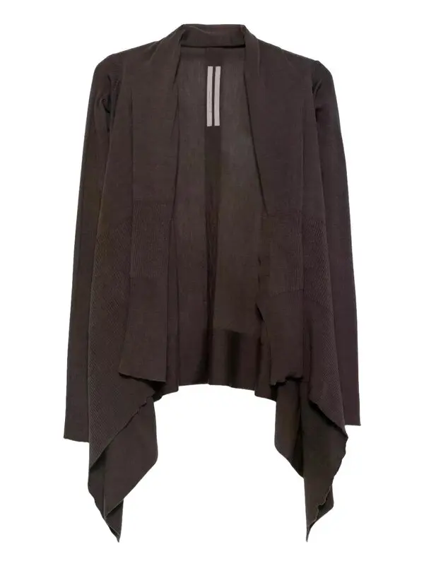 Rick Owens Asymmetric Open-front Cardigan - Brown