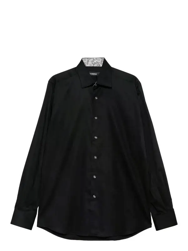 Karl Lagerfeld Cotton-blend Shirt - Black