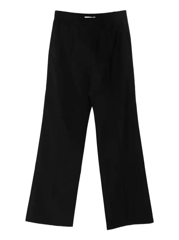 Tibi Elastic-waist Trousers - Black