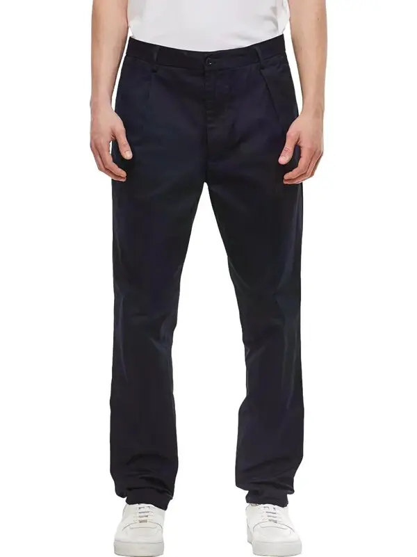 EAST HARBOUR SURPLUS Bryan Pleated-front Trousers - Blue