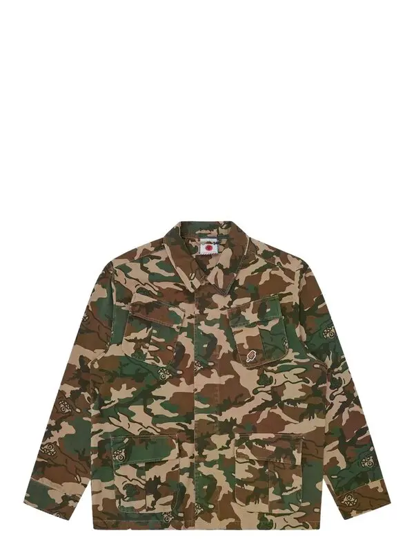 ICECREAM Camouflage-pattern Cotton Jacket - Green