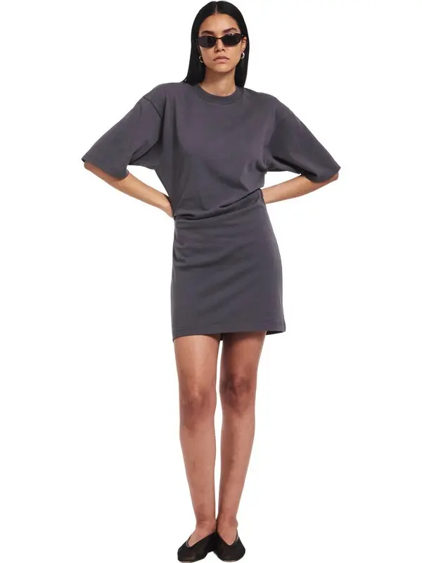 NINETY PERCENT Raya T-shirt Dress - Magnet