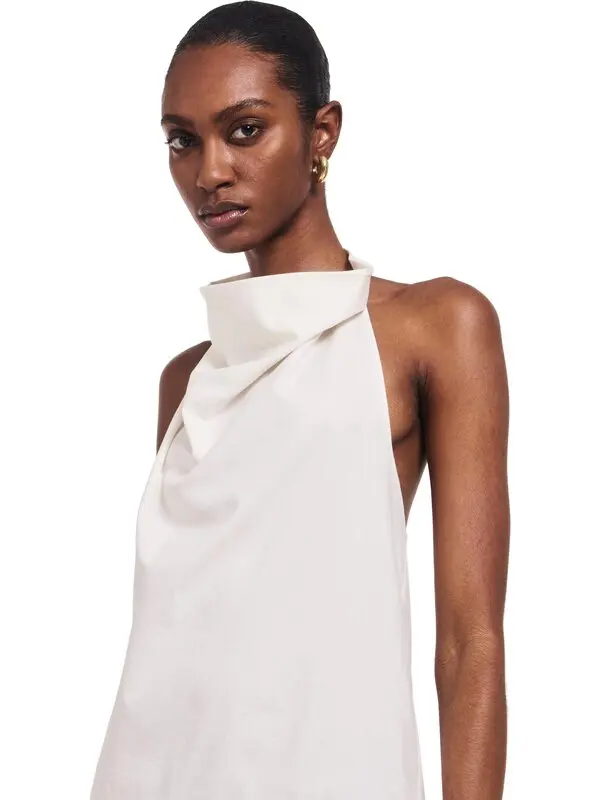 NINETY PERCENT Avery Scarf Top - Off White