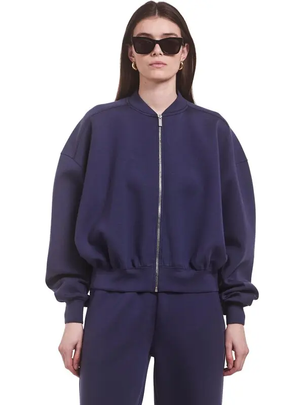 NINETY PERCENT Classic Lounge Zip Jacket - Summer Navy