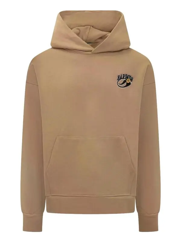 BARROW Printed Hoodie - Brown