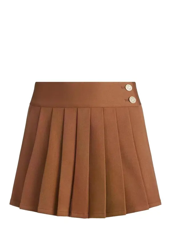 Alice + Olivia Noah Pleated Skort - Brown