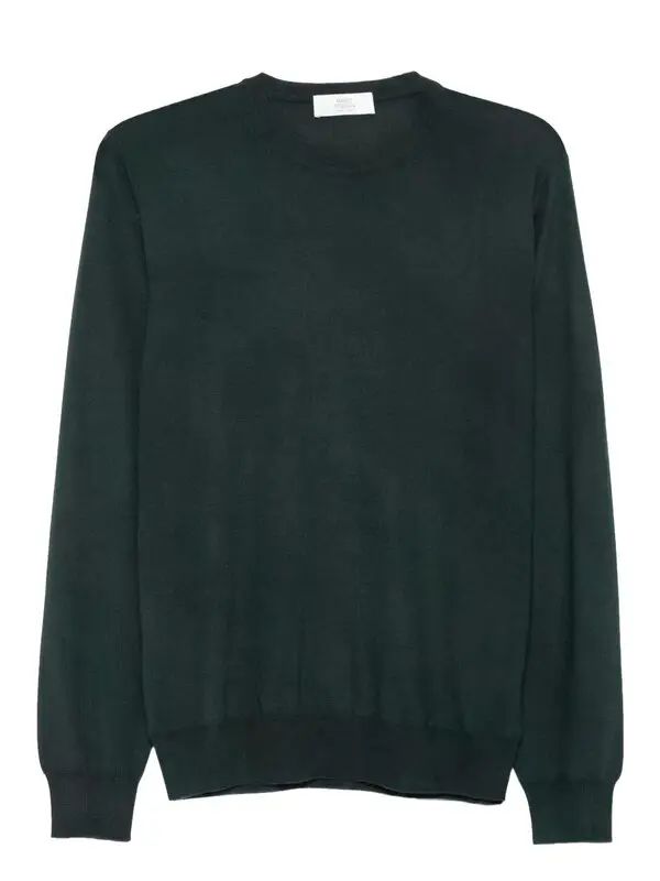 MAURO OTTAVIANI Crew-neck Long-sleeved Sweater - Green