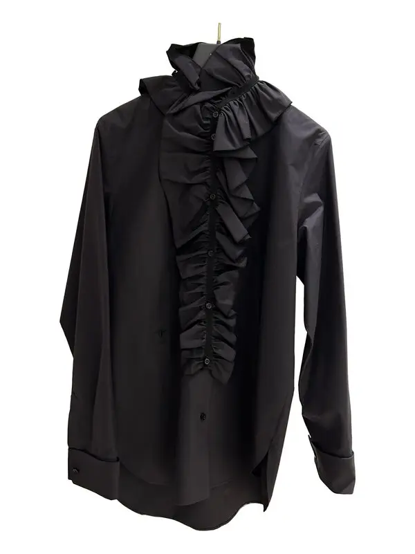Dior Ruffle Blouse - Black