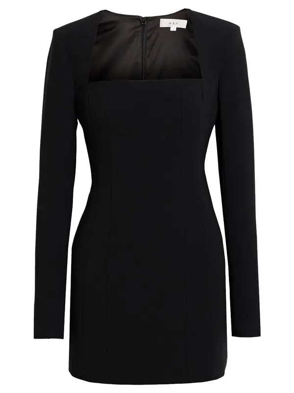 A.L.C. Ella Crepe Mini Dress - Black