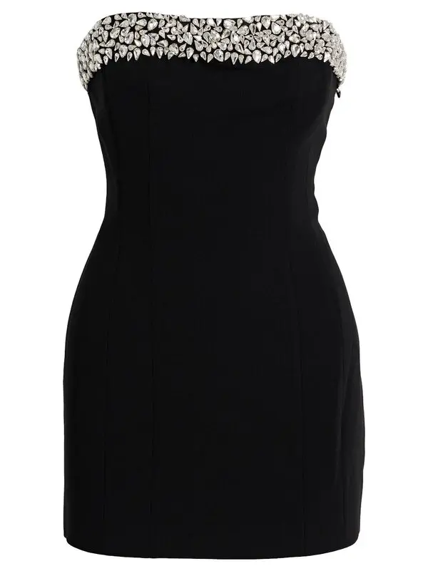A.L.C. Strapless Crystal-embellished Mini Dress - Black