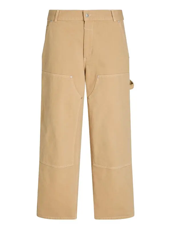 Sandro Cotton-gabardine Pants - Beige