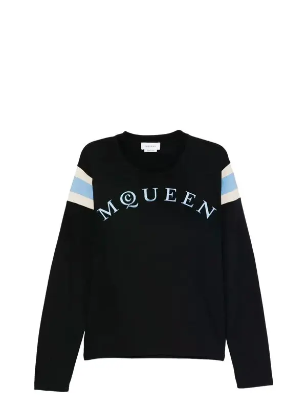 Alexander McQueen Logo-embroidered Sweatshirt - Black