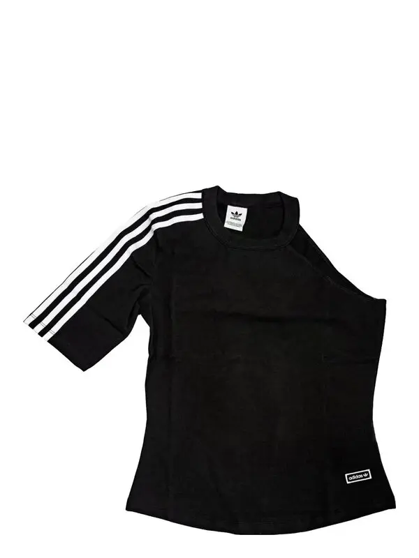 Adidas Three-stripe One-shoulder T-shirt - Black