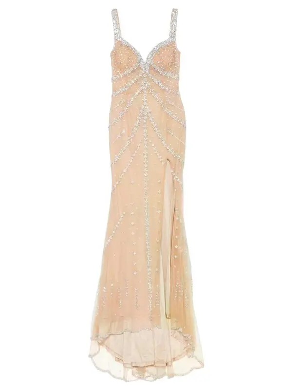 Holland & Holland Crystal-embellished Dress - Neutrals
