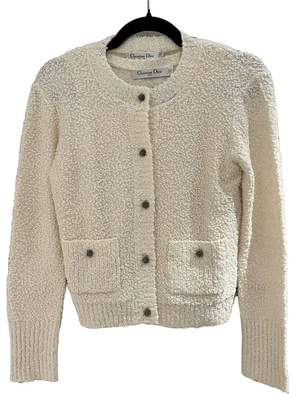 Dior Knit Cardigan - White