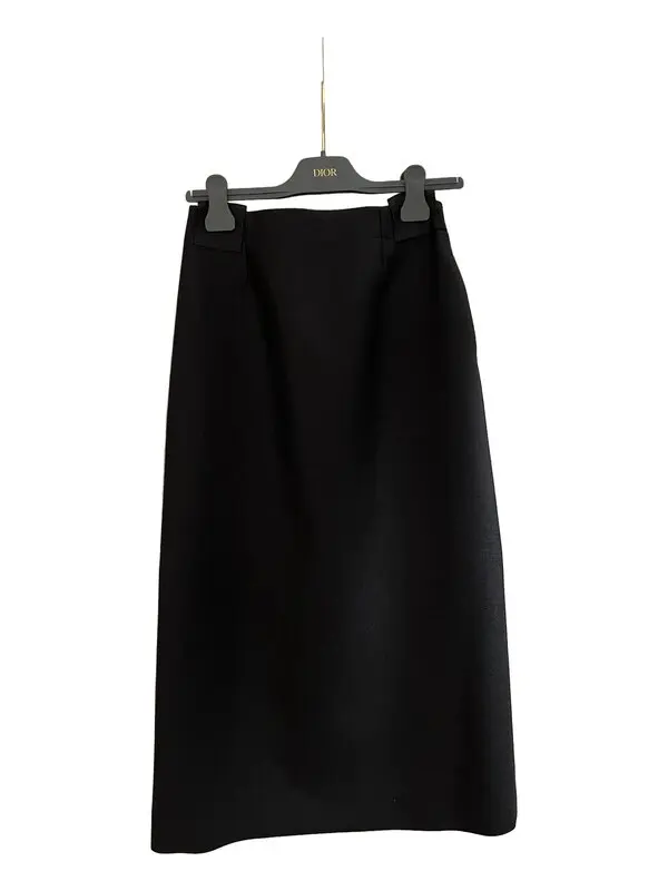 Dior Straight Midi Skirt - Black