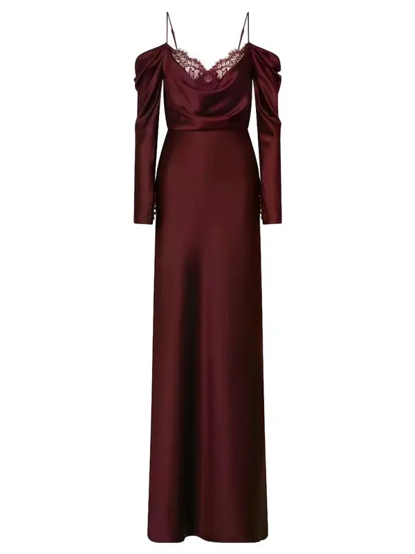Rebecca Vallance Avalon Lace-trimmed Gown - Purple
