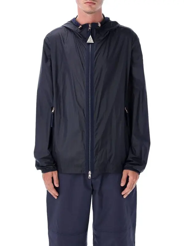 Moncler Hamlin Hooded Windbreaker - Navy Blue