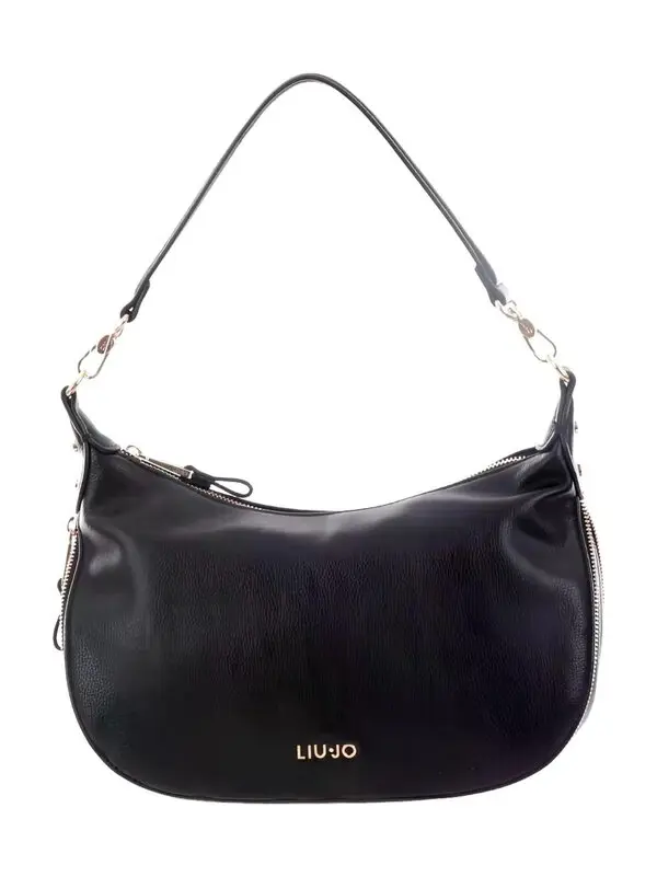Liu Jo Curved Zip-detail Shoulder Bag - Black