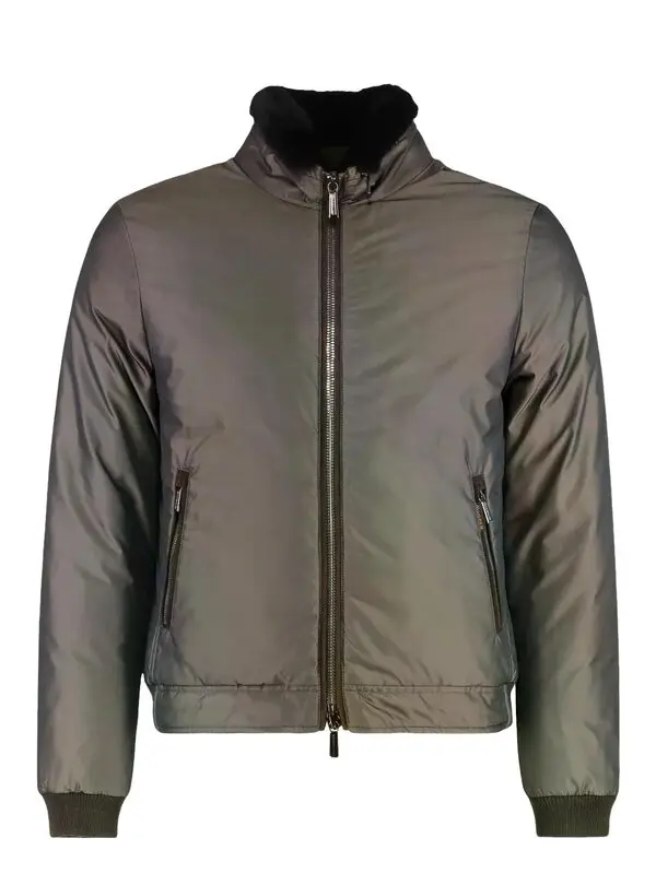 MOORER Trimmed Celotti-km Bomber Jacket - Grey