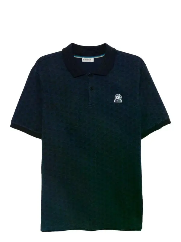 SANDBANKS Monogram-jacquard Polo Shirt - Green