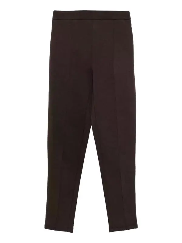 TWINSET Front-crease Straight Trousers - Black