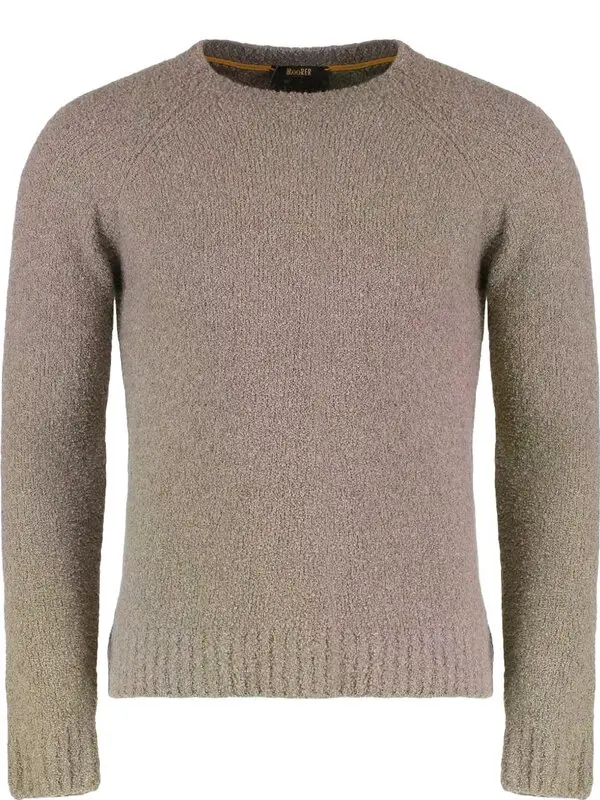 MOORER Long-sleeve Crew-neck Sweater - Neutrals