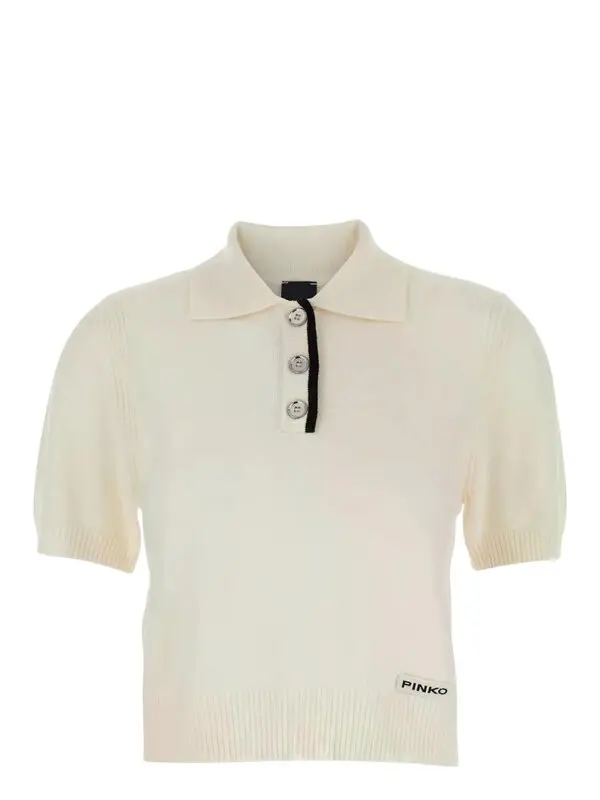 Pinko Short-sleeve Polo Shirt - White