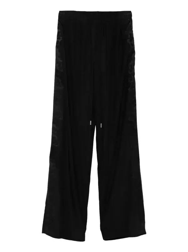 Ermanno Scervino Lace-insert Drawstring Trousers - Black
