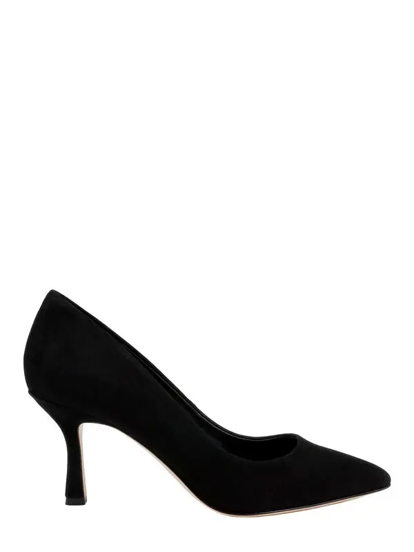 L'Agence Fleur Suede Pump - Black Suede