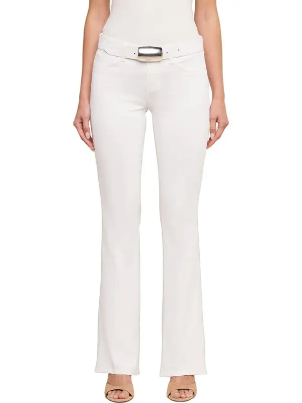 L'Agence Cara Low-rise Bootcut Jeans - Blanc