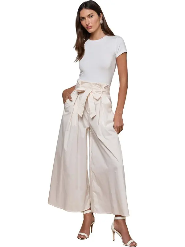 L'Agence Lowen Cropped Pants - Vintage White