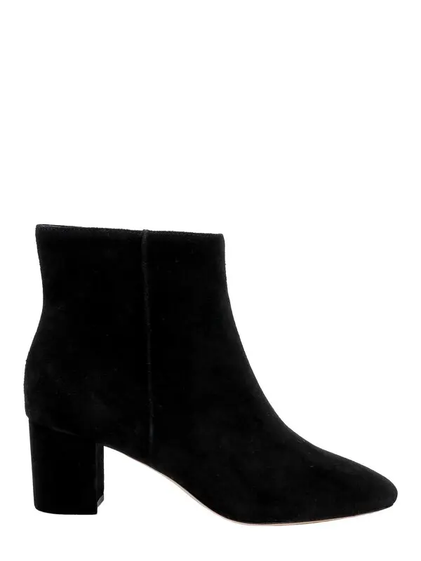 L'Agence Melanie Suede Bootie - Black Suede