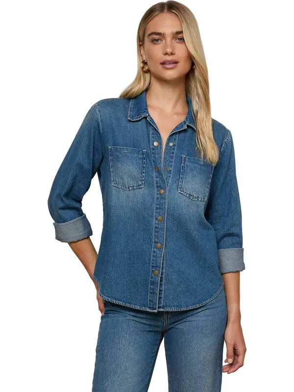 L'Agence Isla Denim Shirt - Fresno