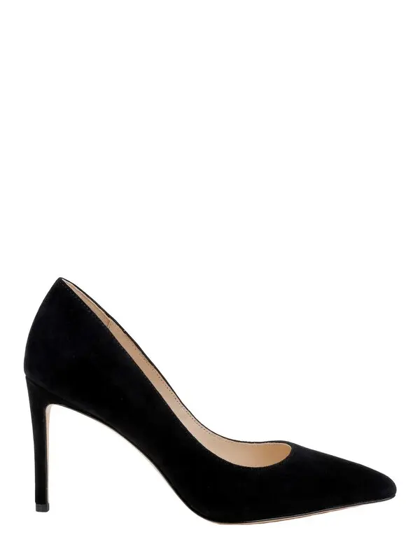 L'Agence Maelle Suede Pump - Black Suede
